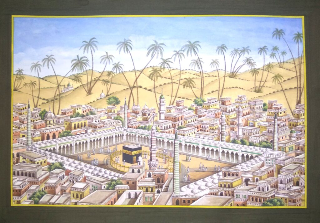 Mecca Madina Holy Place Beautiful Miniature Painting - Jeypore Art And ...